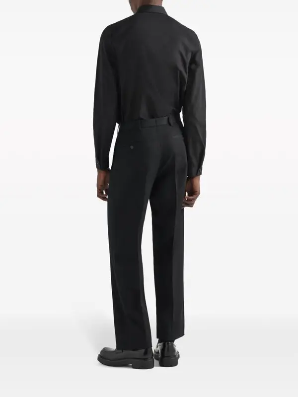 Prada Triangle-logo Cotton Shirt