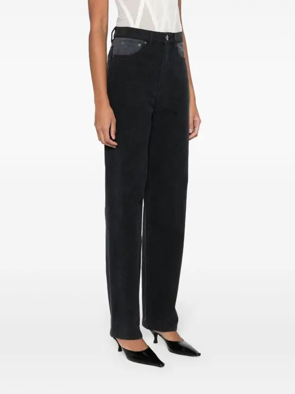 ROTATE BY BIRGER CHRISTENSEN Two-tone Tapered Jeans