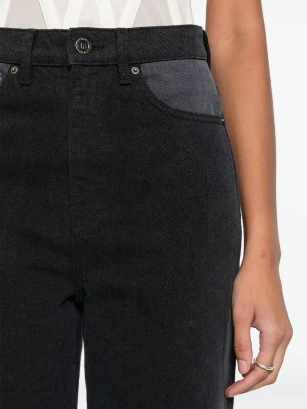 ROTATE BY BIRGER CHRISTENSEN Two-tone Tapered Jeans