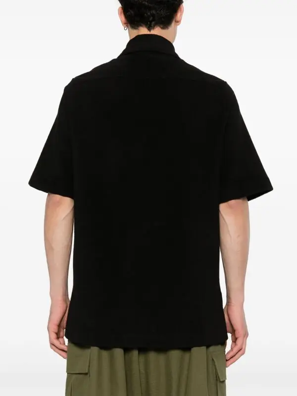 JIL SANDER Towelling Zip-up Shirt