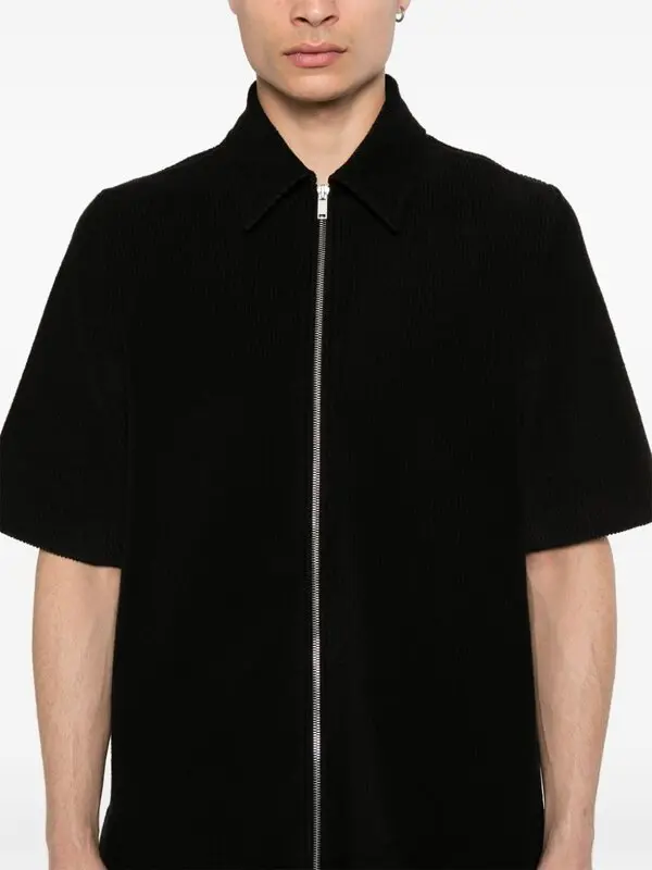 JIL SANDER Towelling Zip-up Shirt