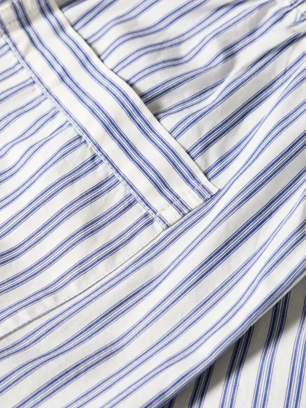 TEKLA Striped Poplin Pyjama Shorts
