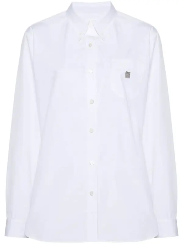 Givenchy 4g-plaque Cotton Shirt