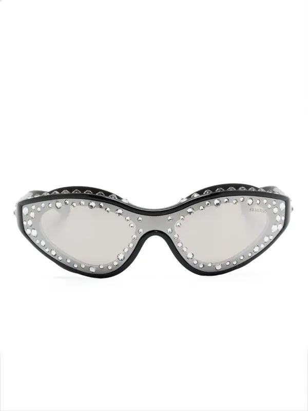 SWAROVSKI Crystal-embellished Sunglasses - Black