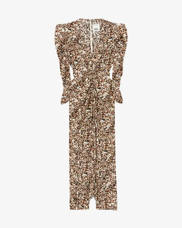 Isabel Marant Albini Maxi Dress - Ochre/ecru