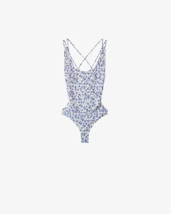 Isabel Marant Tenisia Printed Swimsuit - Blue