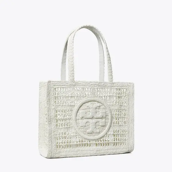 Tory Burch Small Ella Hand-crocheted Tote - White