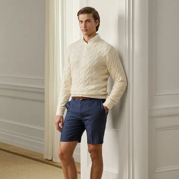 Ralph Lauren Gregory Tailored Linen Short - Classic Chairman Navy