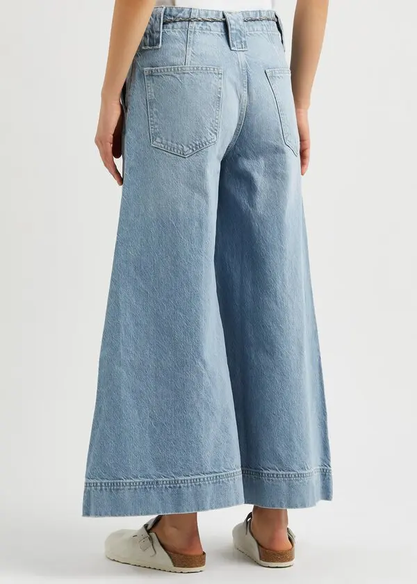 Free People Sheer Luck Wide-leg Jeans