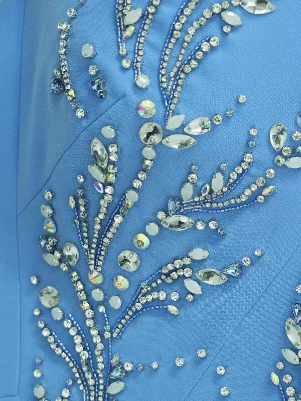 Jenny Packham Firefly Crystal-embellished Crepe Gown