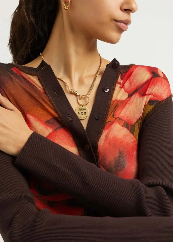 Jean Paul Gaultier 325 Logo Chain Necklace In Gold - 42% Off