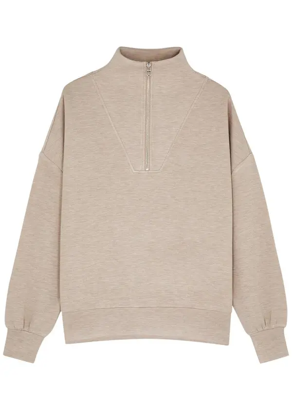 Varley Hawley Half-zip Sweatshirt - Taupe