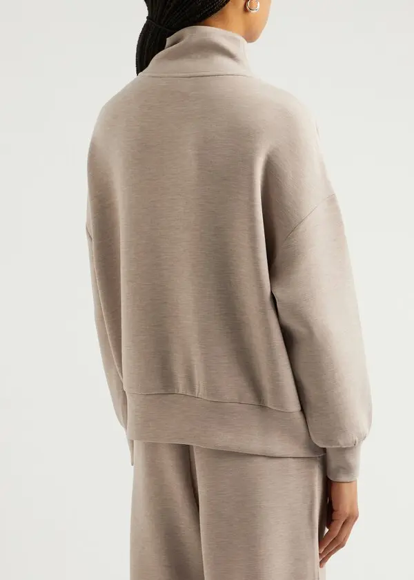Varley Hawley Half-zip Sweatshirt - Taupe