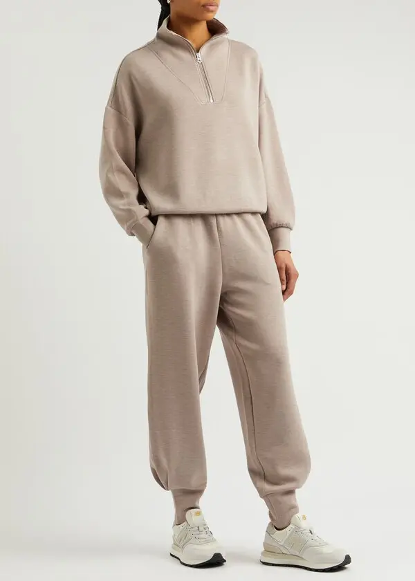 Varley Hawley Half-zip Sweatshirt - Taupe