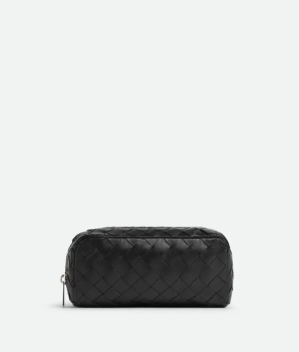 Bottega Veneta Intrecciato Medium Pouch - Black