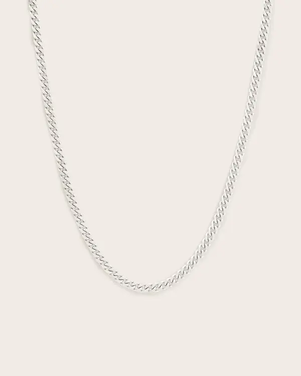 ALLSAINTS Carabiner Necklace - Wrm Slver/wrm Bras