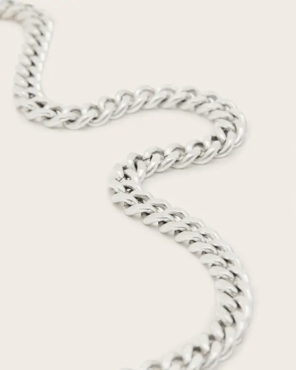 ALLSAINTS Carabiner Necklace - Wrm Slver/wrm Bras