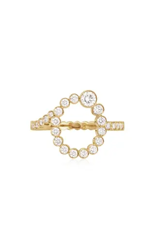 Sophie Bille Brahe 18k Recycled Yellow Ensamble Initial Ring