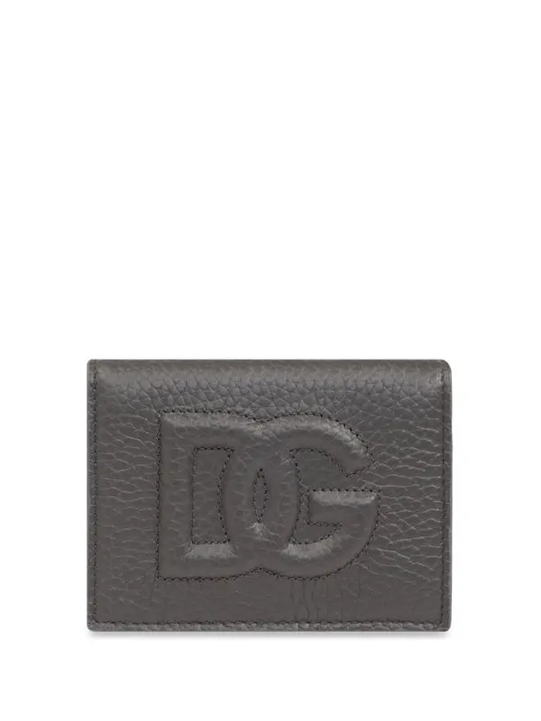 Dolce & Gabbana Logo-embossed Leather Wallet - Grey