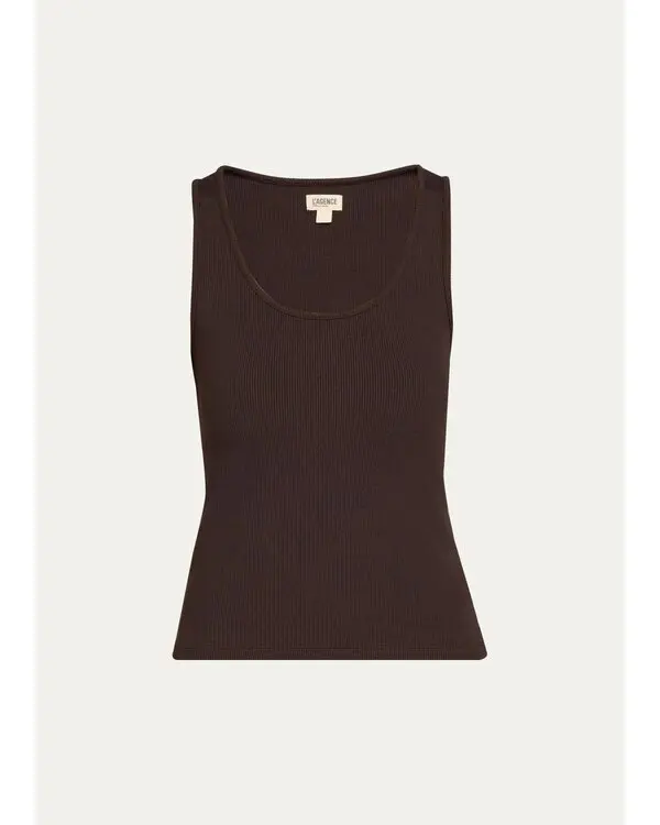 L'AGENCE Adira Tank Top - Dark Java