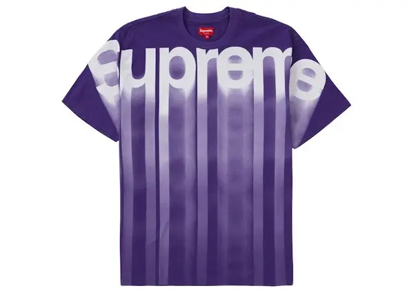 Supreme Bleed Logo Short Sleeve Top - Purple