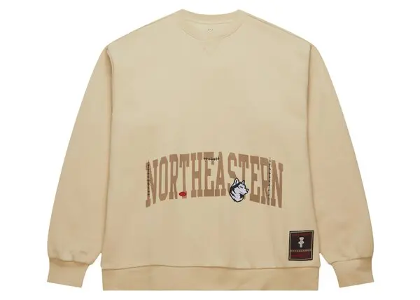 TRAVIS SCOTT X Mitchell & Ness Northeastern Huskies Pullover Sweatshirt