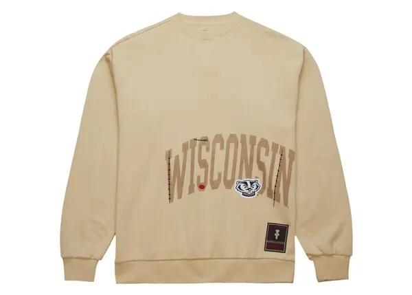 TRAVIS SCOTT X Mitchell & Ness Wisconsin Badgers Pullover Sweatshirt