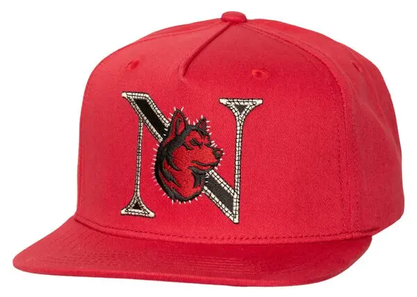 TRAVIS SCOTT X Mitchell & Ness Northeastern Huskies Snapback Hat - Red