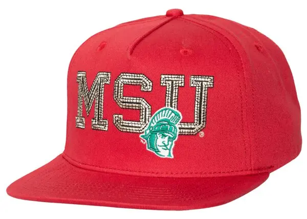 TRAVIS SCOTT X Mitchell & Ness Michigan State Spartans Snapback Cap - Red