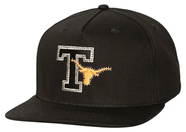 TRAVIS SCOTT X Mitchell & Ness Texas Longhorns Snapback Hat - Black