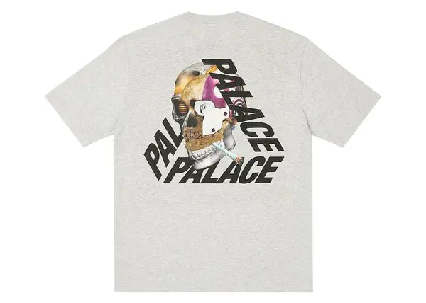 PALACE Baked P3 T-shirt - Grey Marl