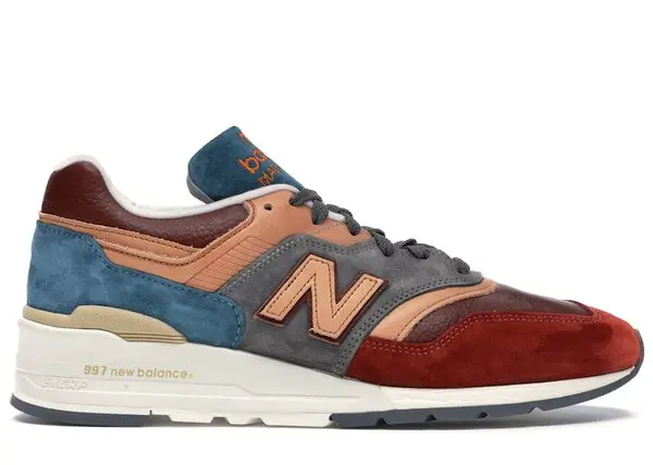 NEW BALANCE 997 Todd Snyder Hudson Train Station - Brick/grey/tan