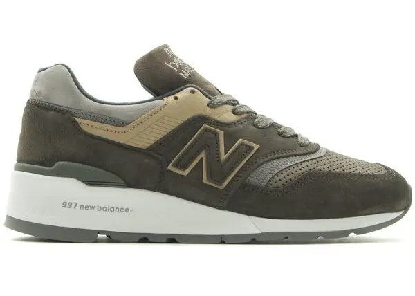 NEW BALANCE 997 Athletic Sneakers - Khaki/grey