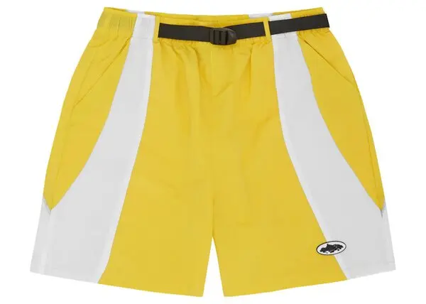 CORTEIZ Belted Spring Shorts - Yellow
