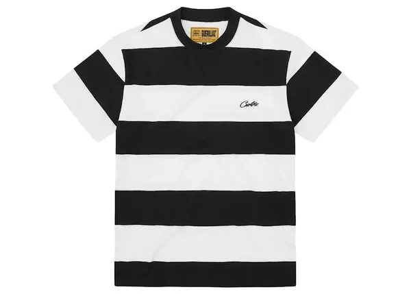 CORTEIZ Striped Tee Shirt - Black