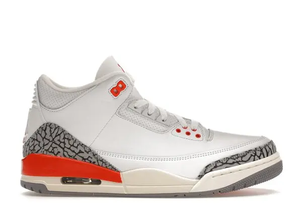 JORDAN 3 Retro Georgia Peach Sneakers - White/cosmic Clay/sail