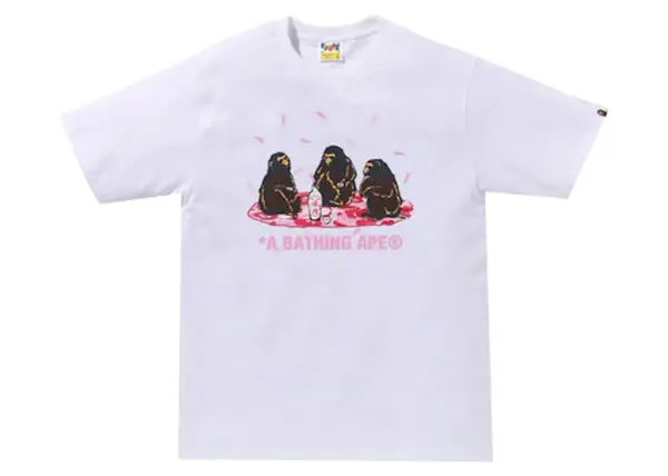 A BATHING APE Sakura Viewing Tee Shirt - White