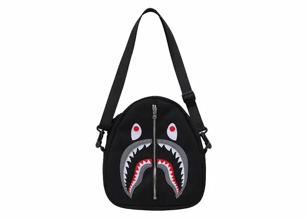 BAPE Shark Shoulder Bag - Black