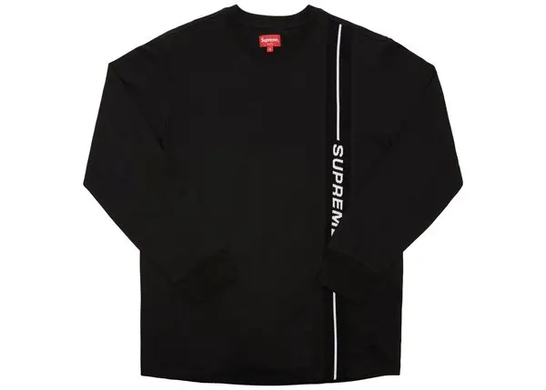 Supreme Vertical Logo Stripe Long Sleeve Top