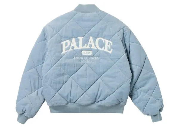 PALACE Quilted Jacket - Chill Blue