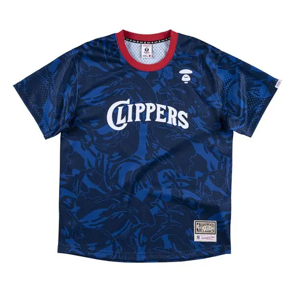 BAPE Aape X Mitchell & Ness San Diego Clippers Bp Jersey - Navy Blue