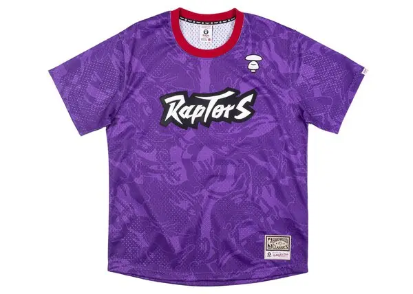 A BATHING APE X Mitchell & Ness Toronto Raptors Bp Jersey - Black