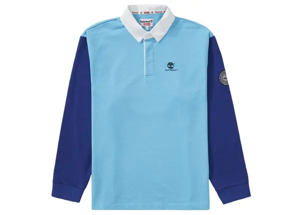 Supreme Timberland Rugby Shirt - Bright Blue