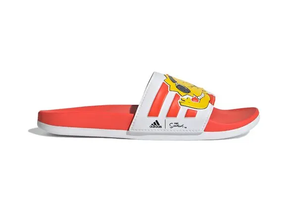 Adidas Adilette Comfort Slide The Simpsons Lisa - Cloud White/core Black
