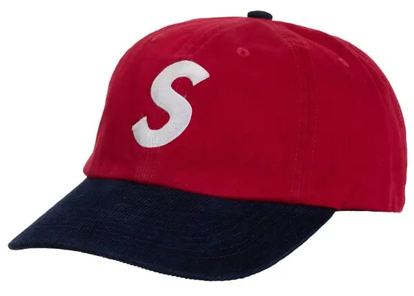 Supreme Two Tone S Logo 6-panel Cap - Red