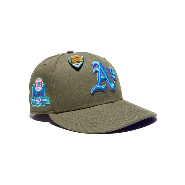 New Era Oakland Athletics 40 Years 59fifty Fitted Hat - Green/purple