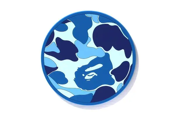 A BATHING APE Abc Camo Rubber Coaster - Blue