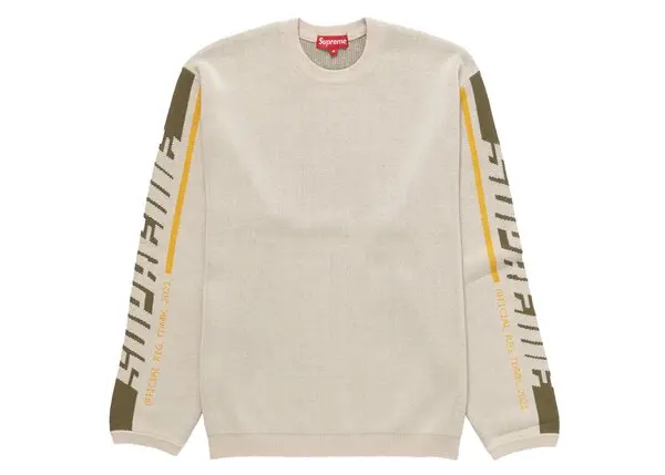 Supreme Sleeve Stripe Crewneck Sweater