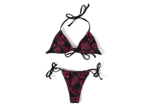 ANTI SOCIAL SOCIAL CLUB Selfish Bikiniin - Black/pink
