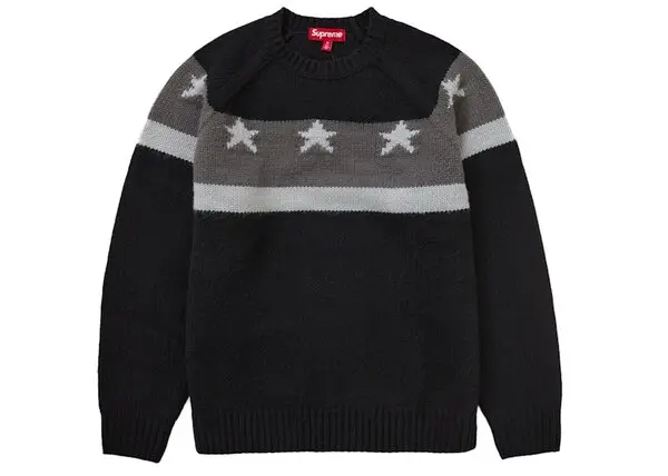 Supreme Stars Sweater - Black